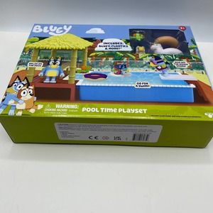 Bluey | Toys | Bluey Pool Playset And Figure 25 Inch Articulated Figure ...